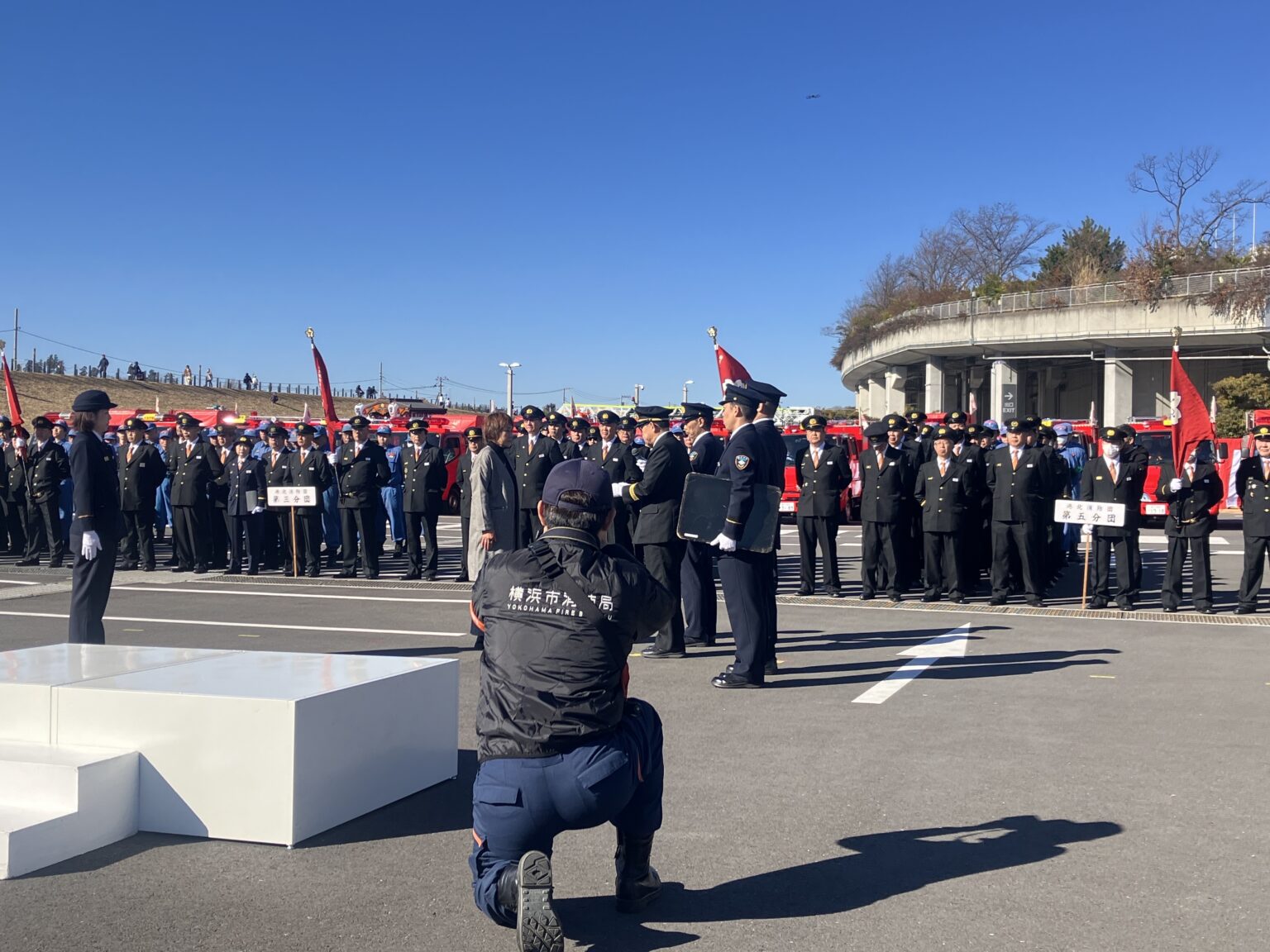 港北区消防出初式 「火の用心 誰でも知ってる 忘れてる」 ｜ 大山奈々子 日本共産党神奈川県議会議員